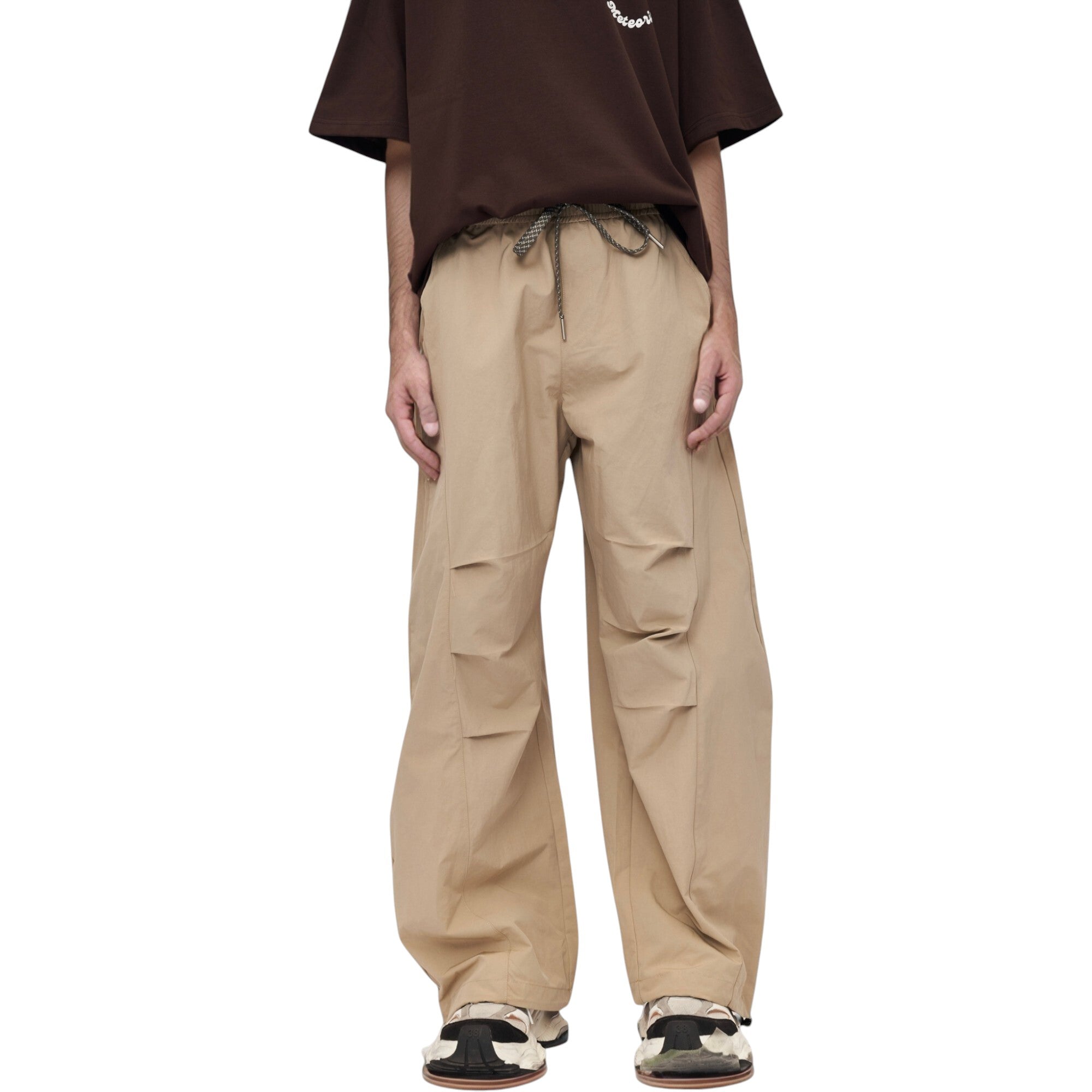 Anna-Kaci Active Men's Wide Leg Relaxed Fit Drawstring Waist Casual Sw